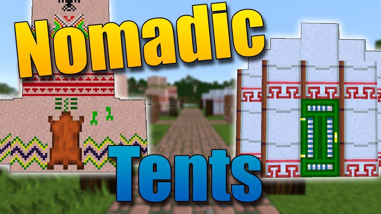 NOMADIC TENTS: Mod De Tiendas De Campaña Carpas - Minecraft Mod 1.9/1.8 ...