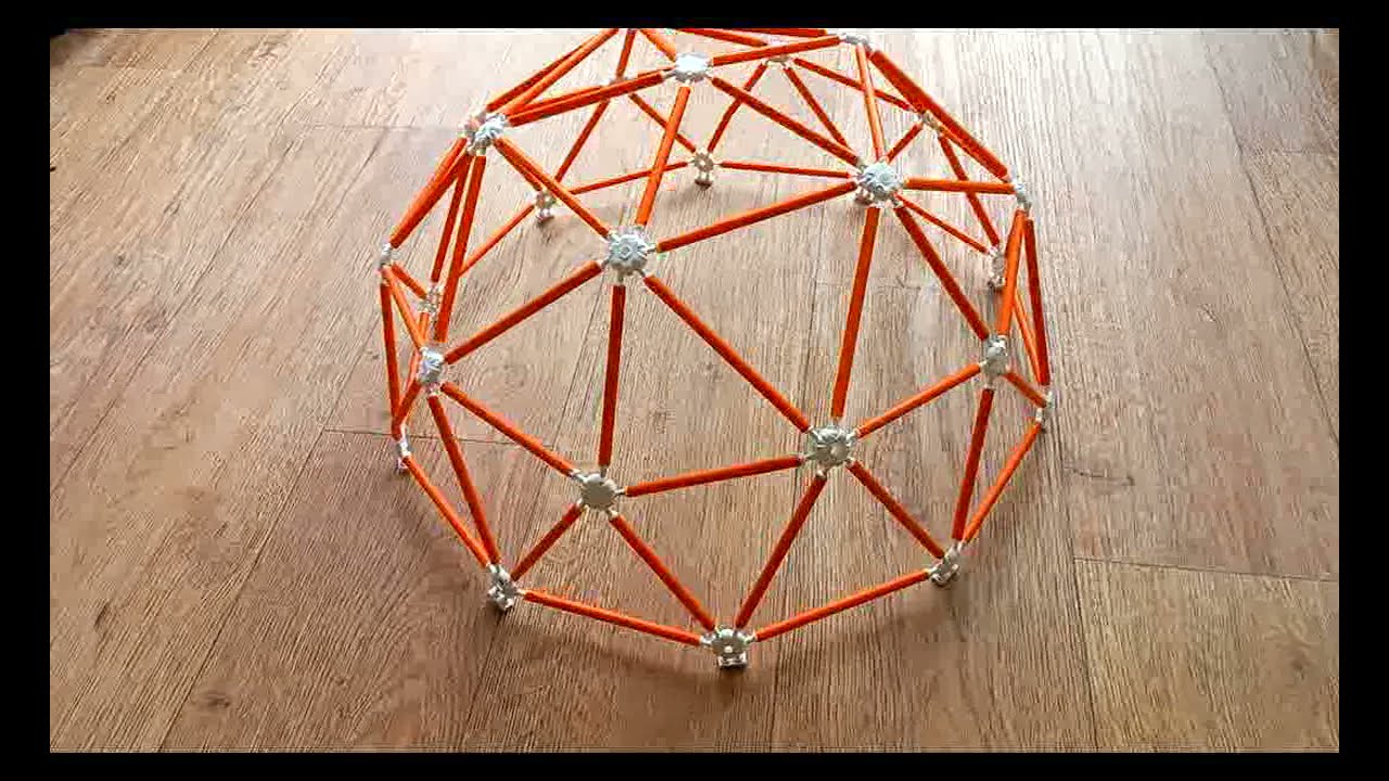 Build with Hubs 2v Model Geodesic Dome Kit Build and Review - YouTube