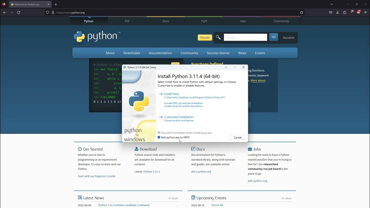 2. Python - install python - YouTube