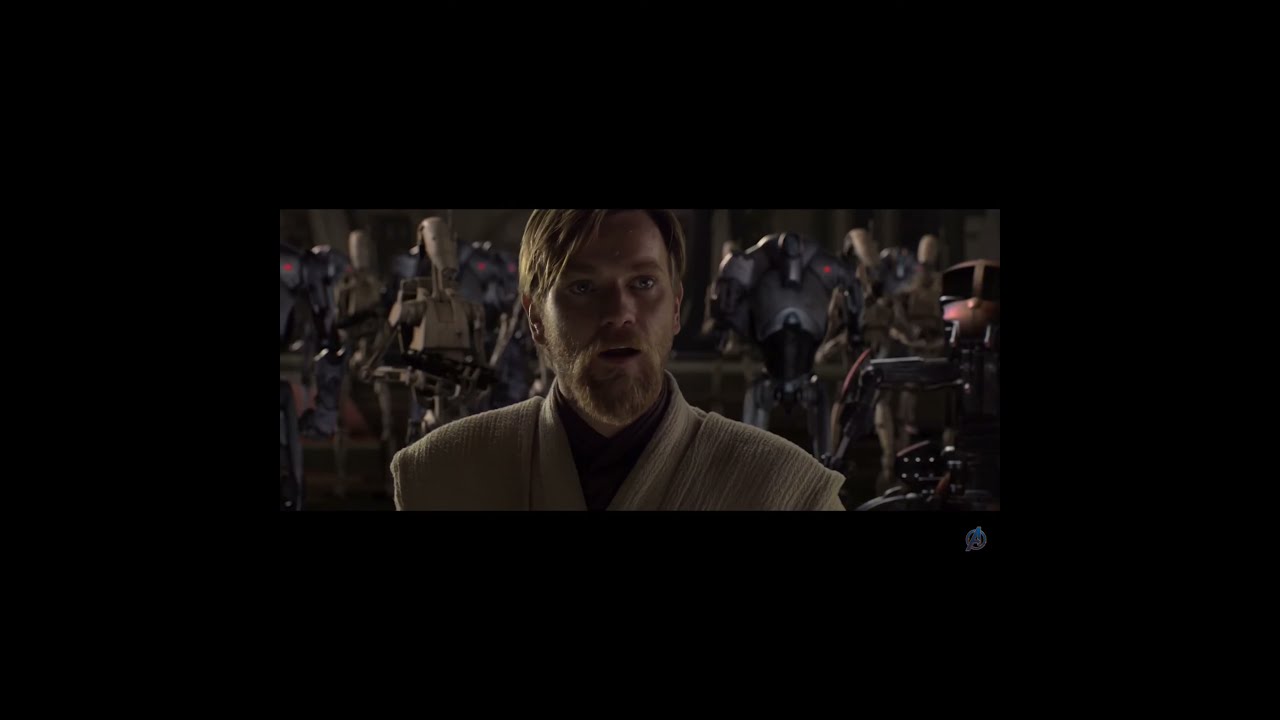 Obiwan Kenobi Hello There scene from Star Wars Revenge of the Sith ...