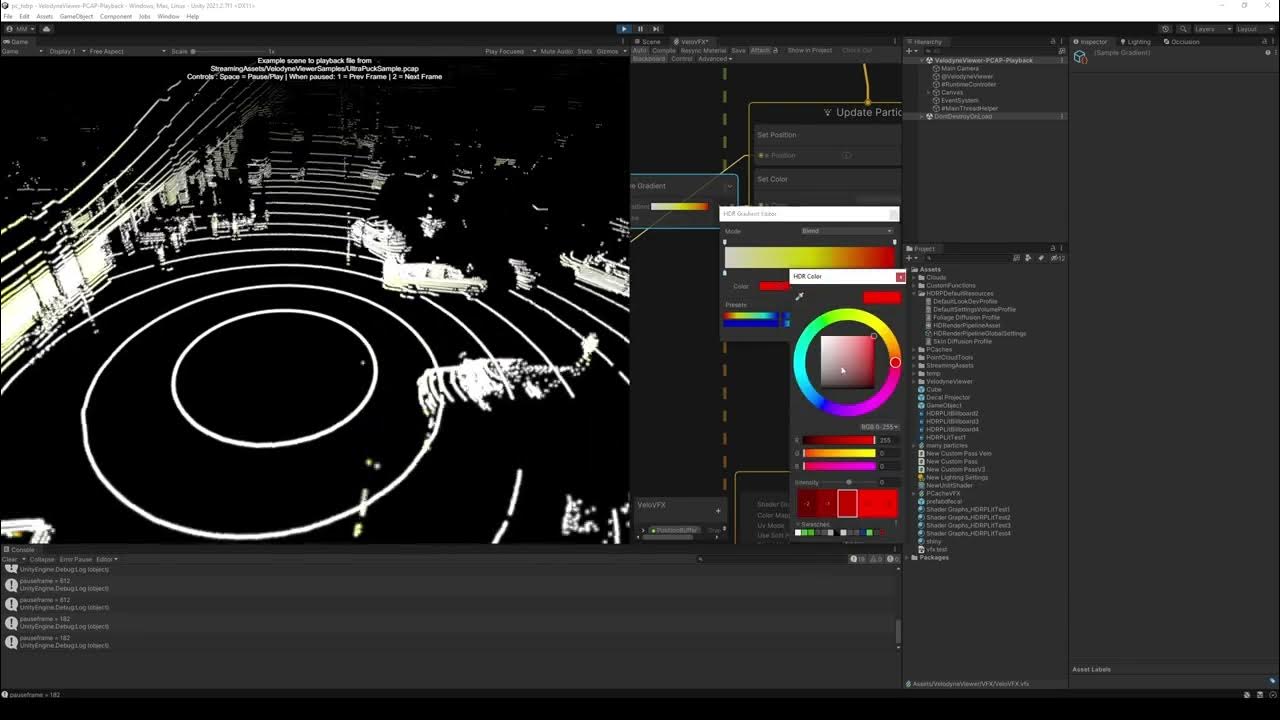 Testing VFX Graph (HDRP) with Unity Velodyne Viewer Plugin - YouTube