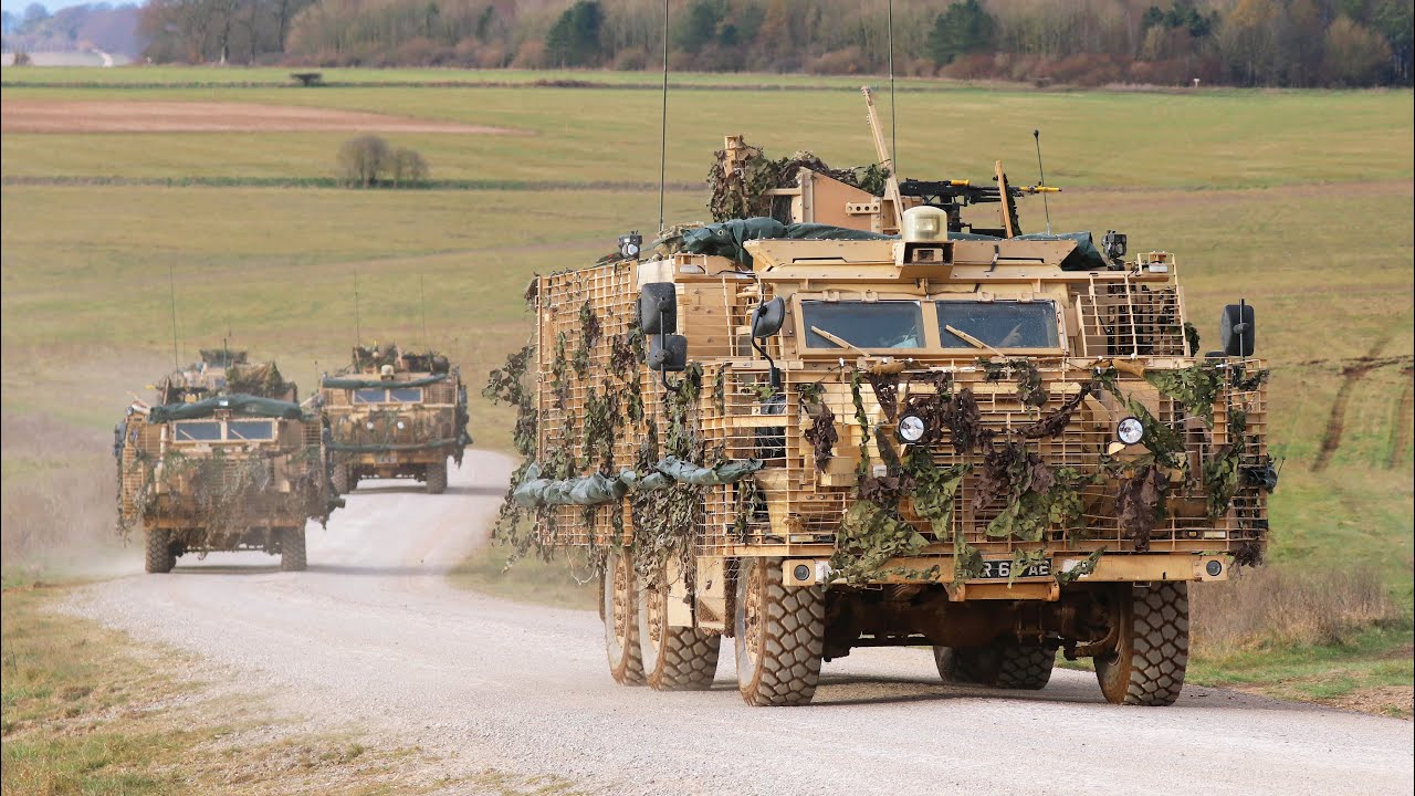 Huge British Army Battlegroup convoy. 🇬🇧 - YouTube