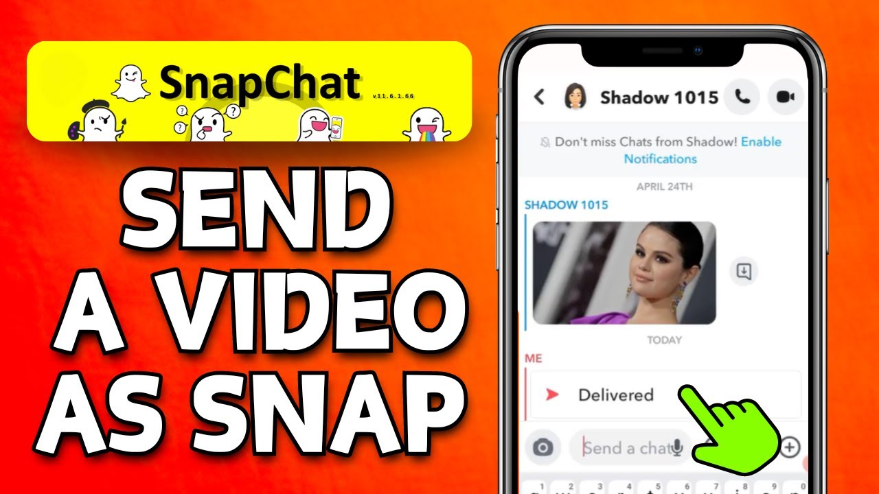 How To Send A Video As A Snap On SnapChat (For Beginners) - YouTube