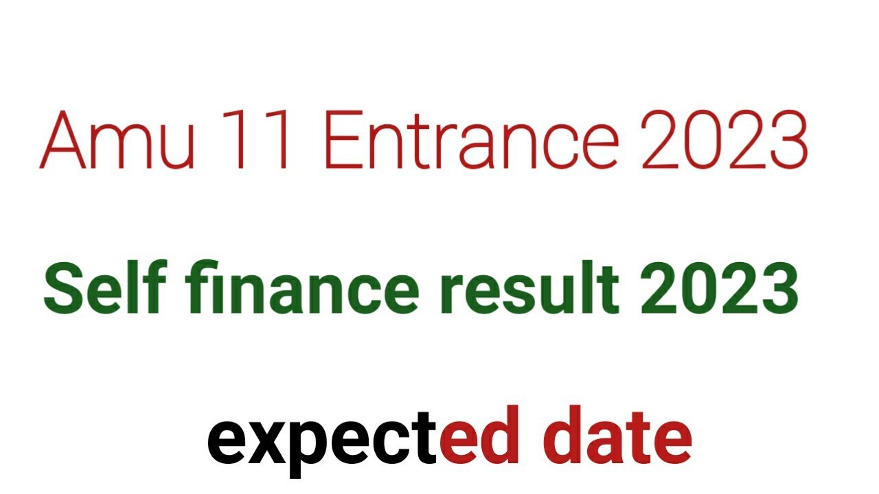Amu Class 11 self finance result 2023 | Amu sfs result update 2023 |class 11 self finance result ...