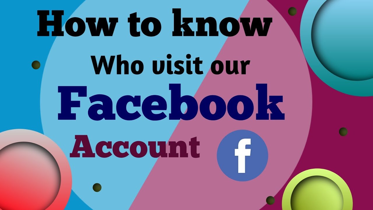 How to know who visit our Facebook account ll step by step - YouTube