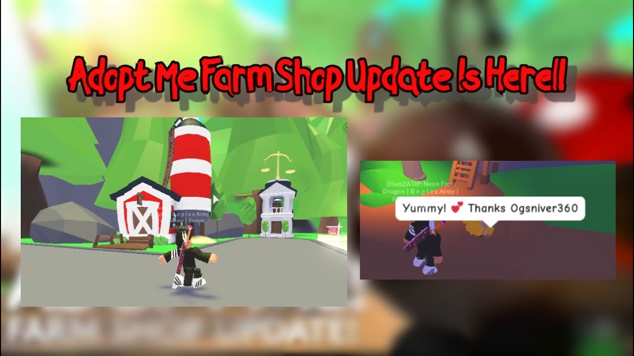 Adopt Me Farm Shop Update Is Here!! - YouTube