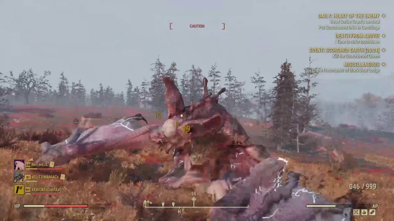 FALLOUT 76 - Scorchbeast Queen in 2 sec - YouTube