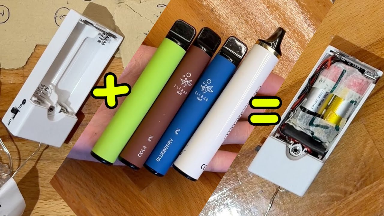 Disposable Vape Battery Tray (Parametric) By Adam, 01/25/2024