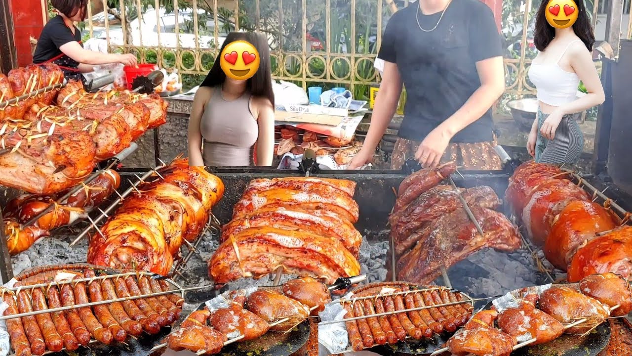 Amazing Cutting Skills! Afternoon 40kg pork Roasted Pigs Vietnamese ...