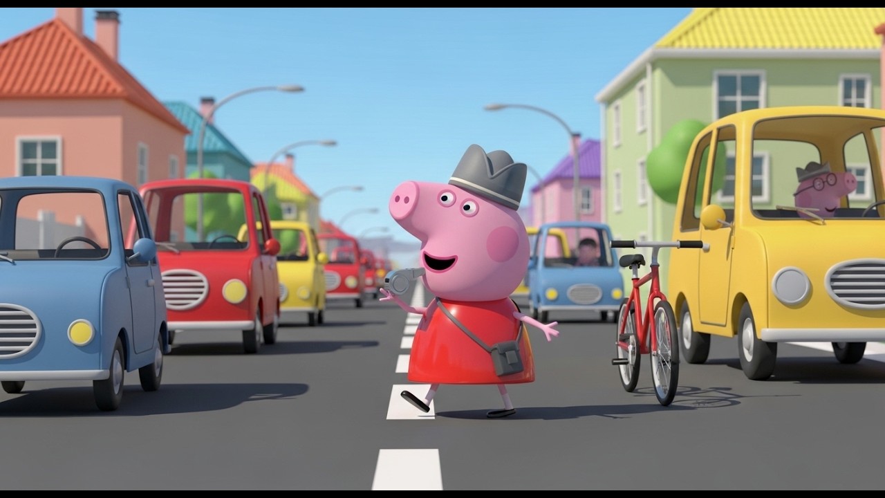 Peppa Pig Traffic Police 🚦 Kids Safety Song - YouTube