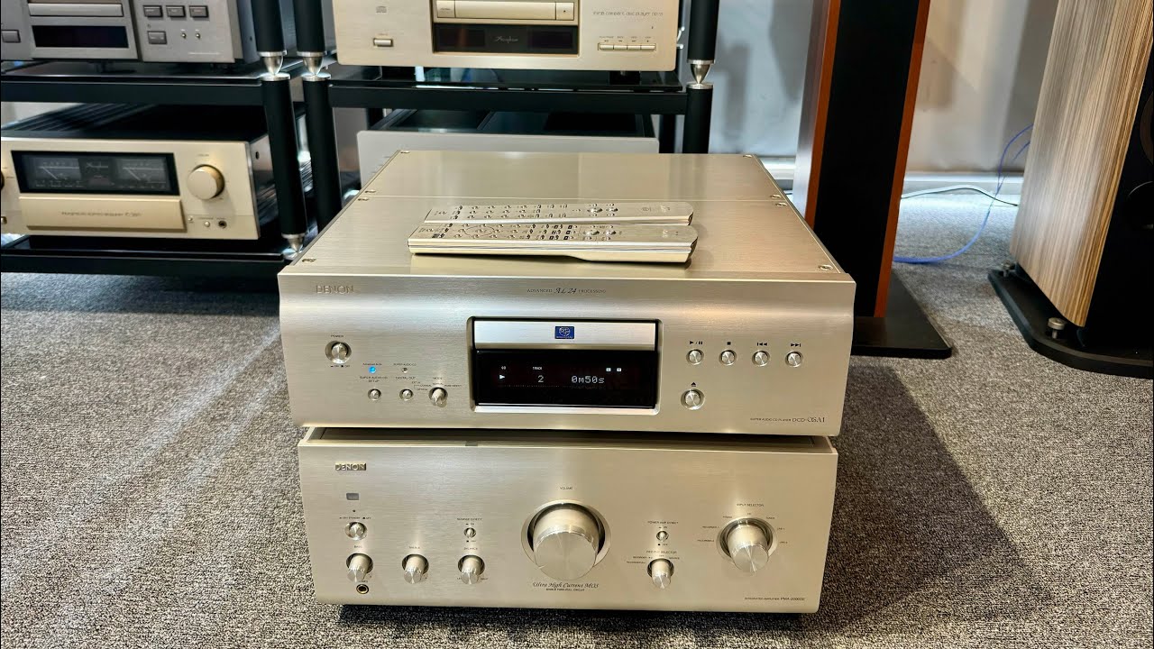 Bộ combo Denon nghe hay bày đẹp Chơi đa năng Amply Denon PmA 2000Se+ CD ...