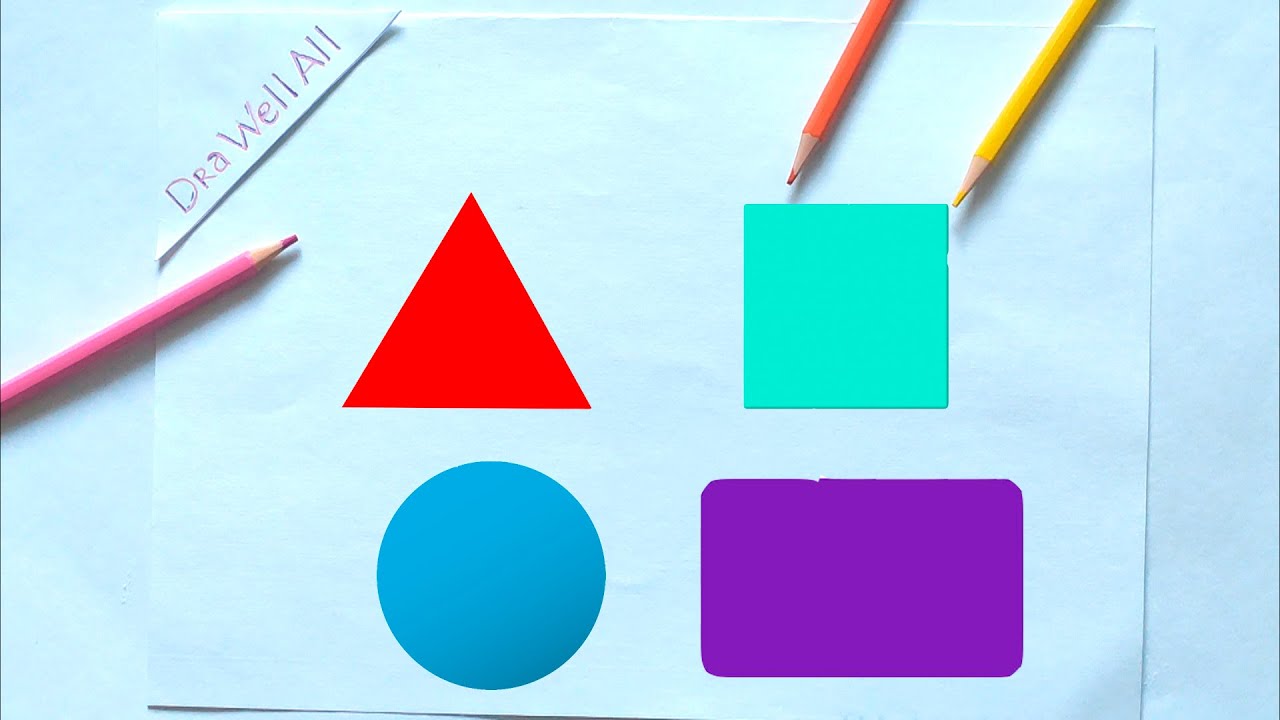 Drawing shapes for children/Bolalar uchun shakllar rasm chizish ...