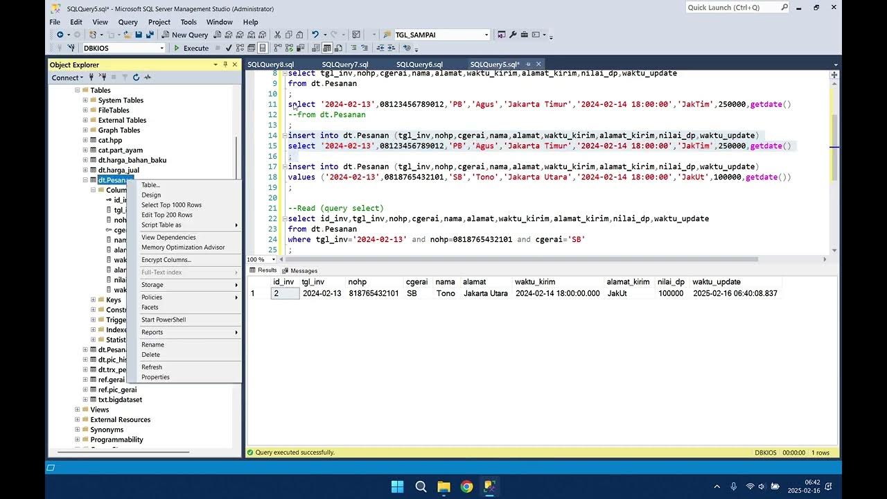 DongengSQLServer.10-CRUD sederhana (Insert,Select,Update,Delete) - YouTube