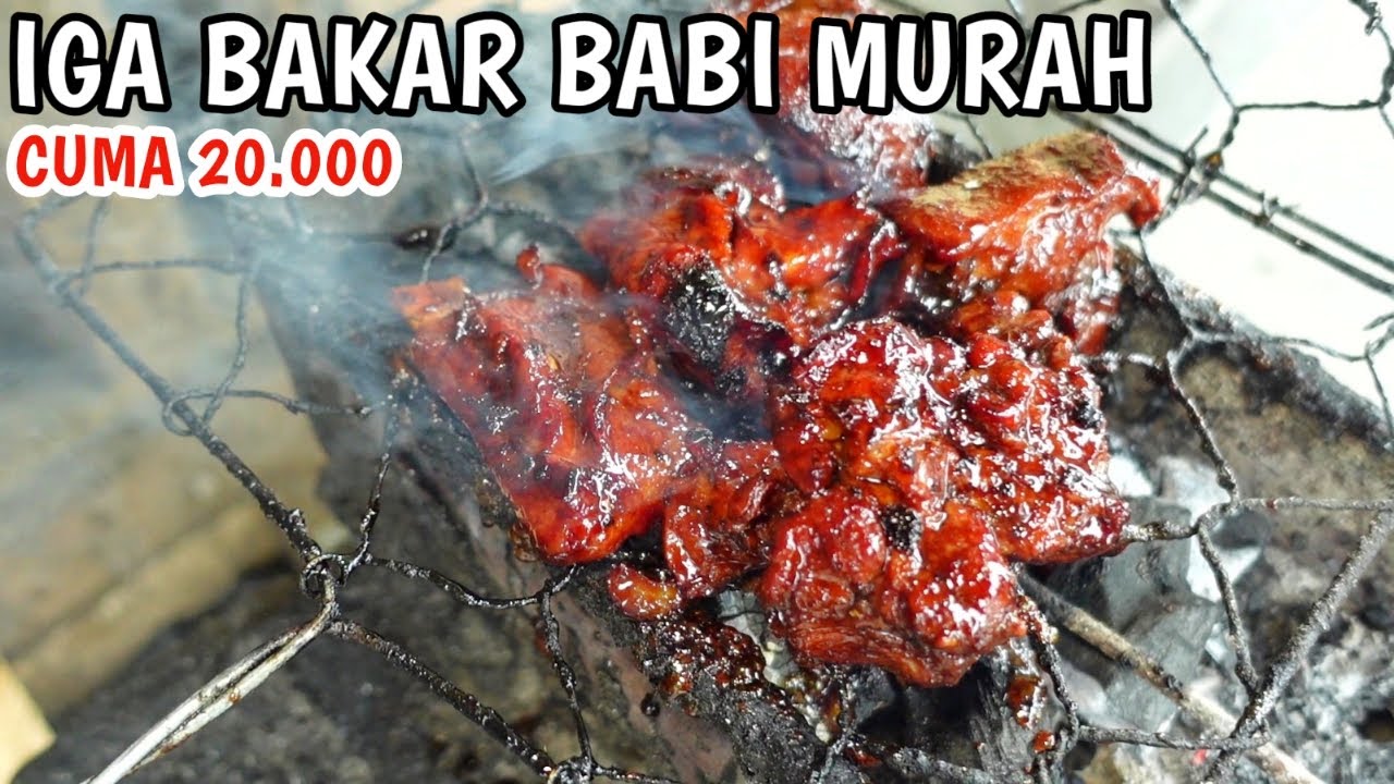 IGA BAKAR BABI SUPER ENAK DAN MURAH COCOK BUAT KULINER BABI SOLO - YouTube