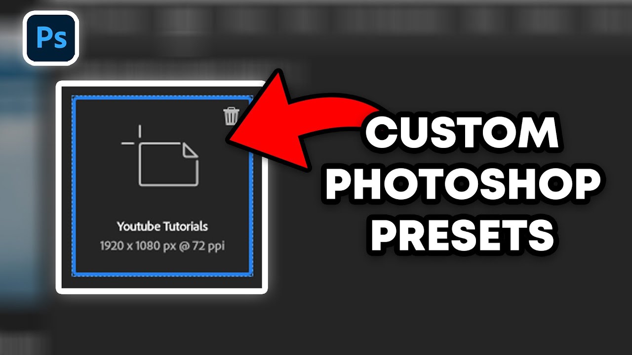How To Create Custom Presets In Photoshop | Quick & Easy - YouTube