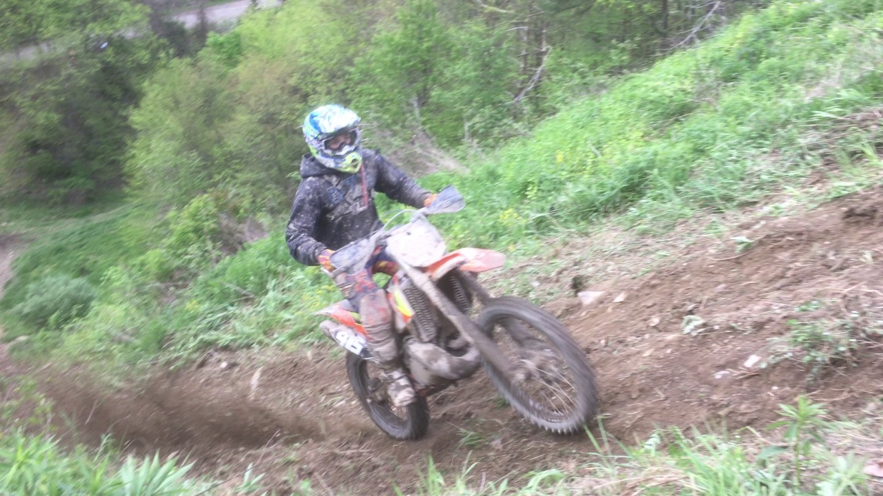 Scrubgrass 2017 - Dirt Bike going up Frank's Hill - Top View - YouTube