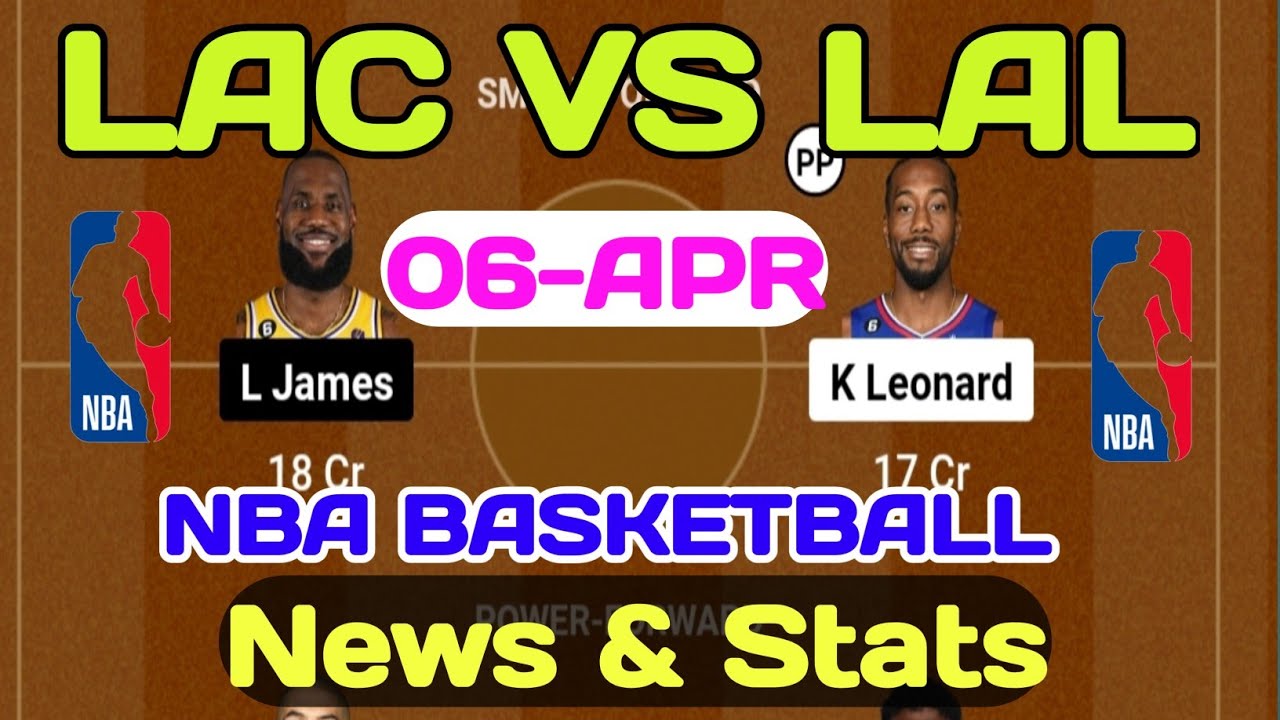 LAC VS LAL DREAM11 PREDICTION | LAC VS LAL NBA BASKETBALL | LOS ANGELES ...