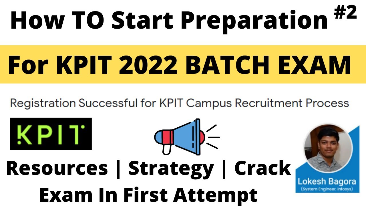 How To Start Preparation for KPIT Exam | 2022 BATCH Exam Preparation ...