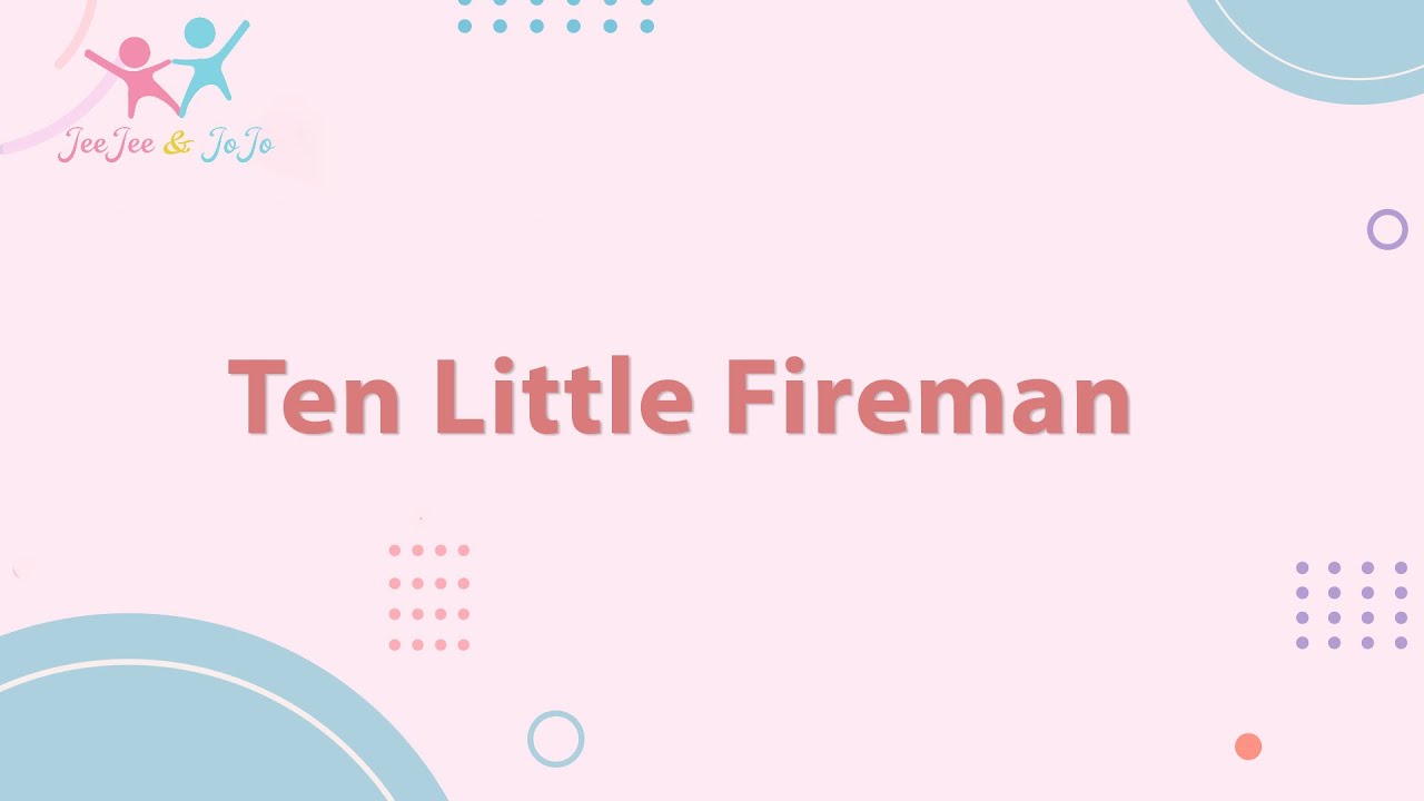 Ten Little fireman 👨‍🚒 Nursery Rhymes for Children | Nursery Rhymes for ...