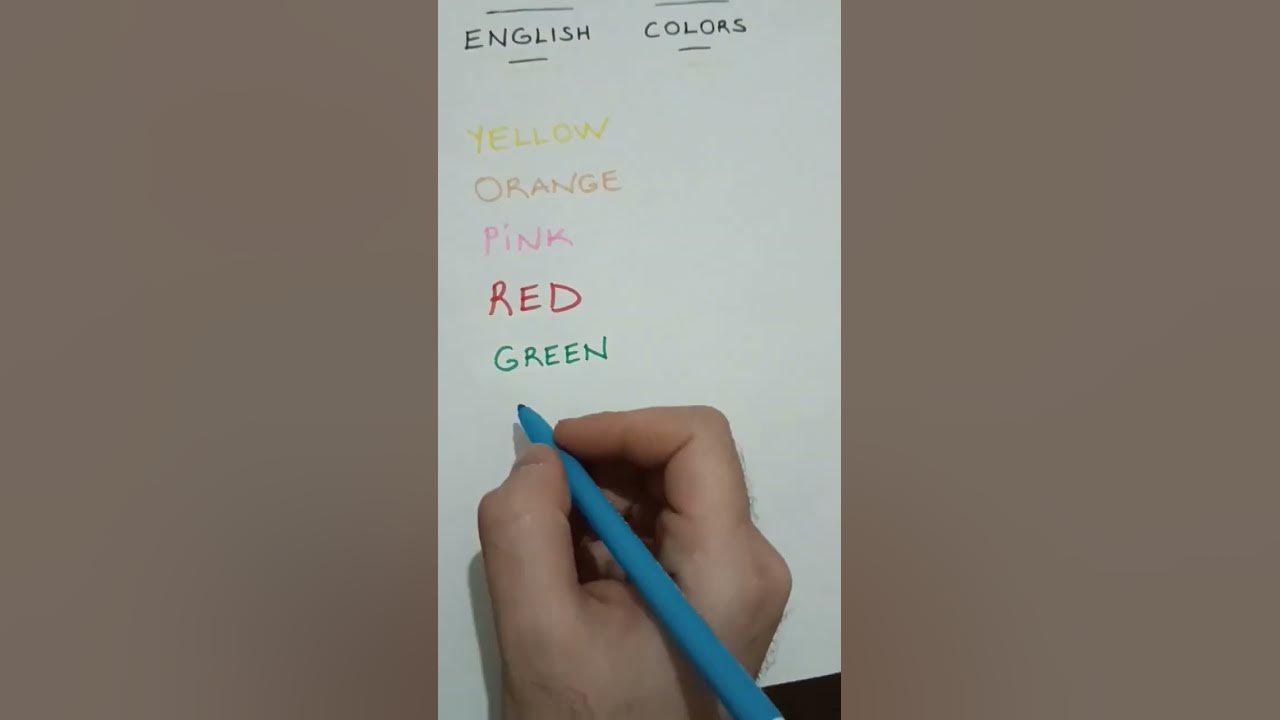 Learn colors in English! How to easily learn English colors? - YouTube