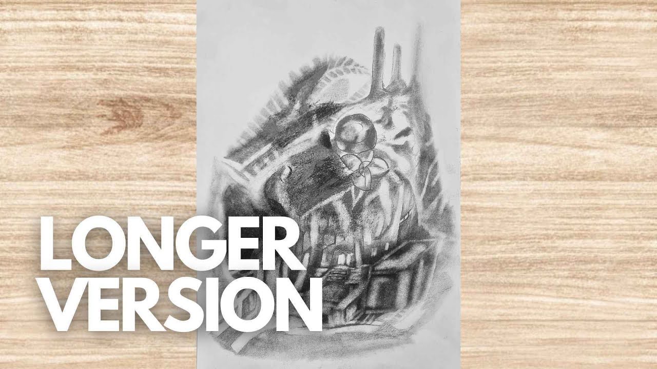7 Unique Charcoal Drawings in One (Longer Version) - YouTube