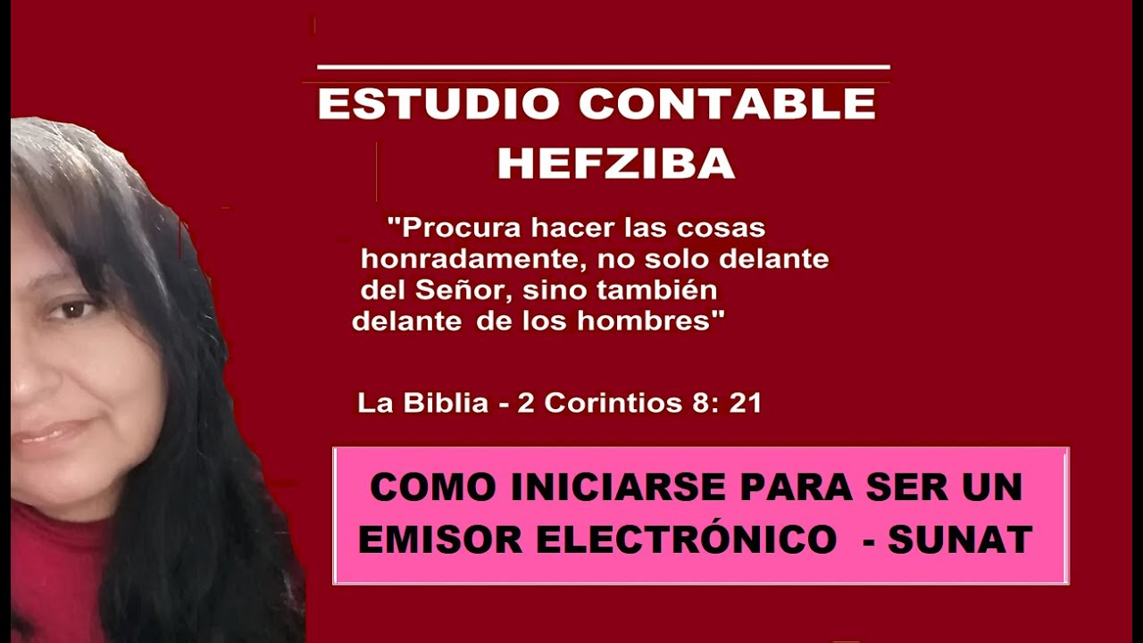 COMO INICIARSE PARA SER UN EMISOR ELECTRONICO - SUNAT - YouTube