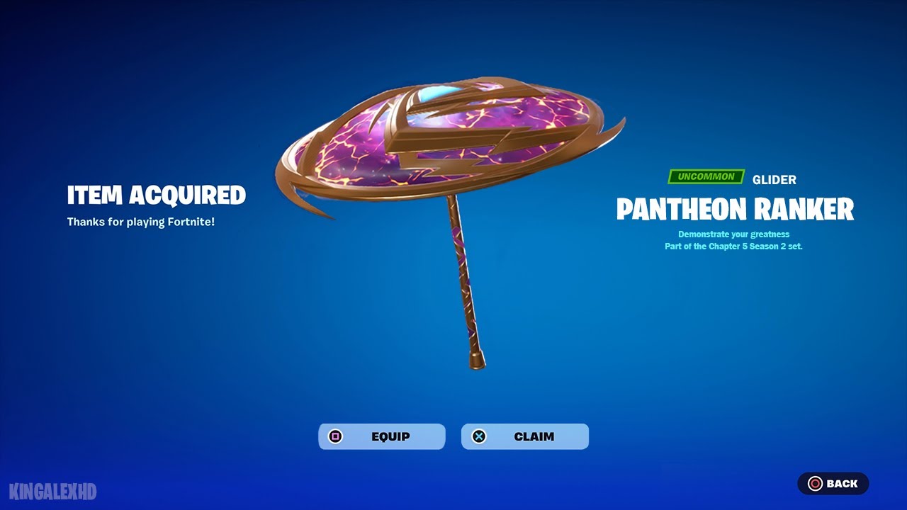 How To Get Pantheon Ranker Umbrella Glider NOW FREE In Fortnite ...