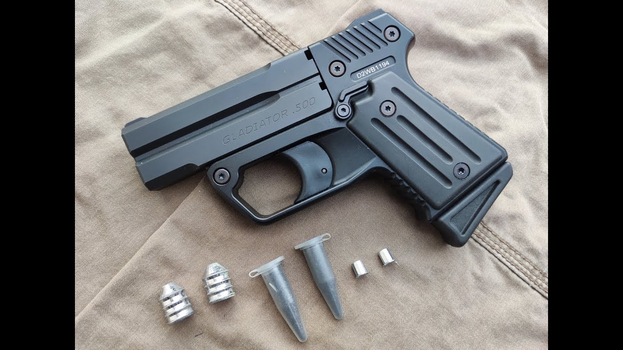 Detonics Europe Gladiator 500 elöltöltő derringer - YouTube