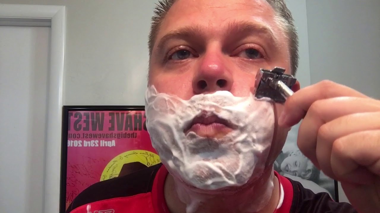 First Ever Shave With A Gem Razor And My First Impressions Of It - YouTube