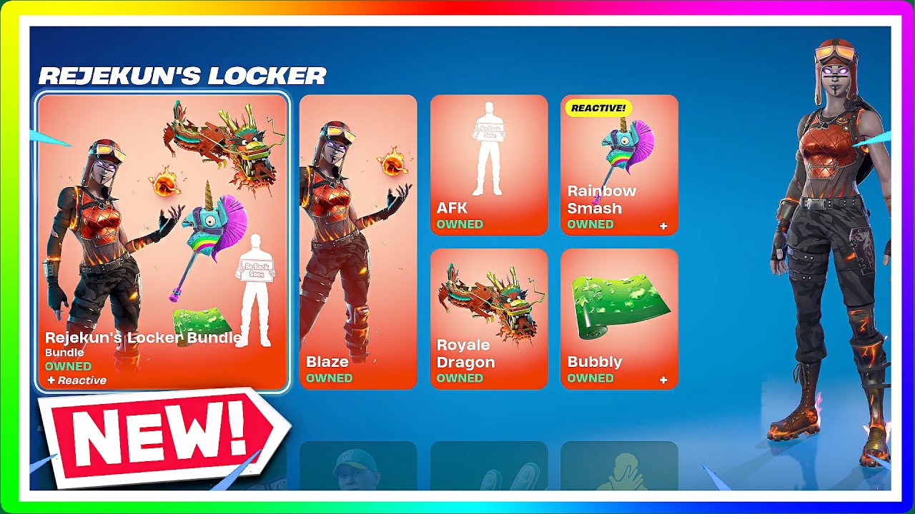 Fortnite Shop *NEW* Rejekun's Locker Bundle! ⛅ April 28, 2024 - YouTube