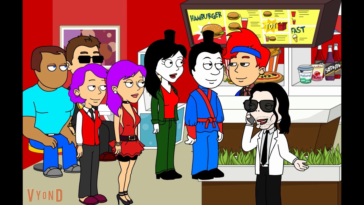 Burgundy misbehaves at Pizza Hut - YouTube