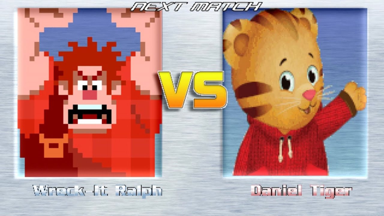 M.U.G.E.N BATTLES | Ralph vs Daniel Tiger | Wreck-It Ralph vs Daniel ...