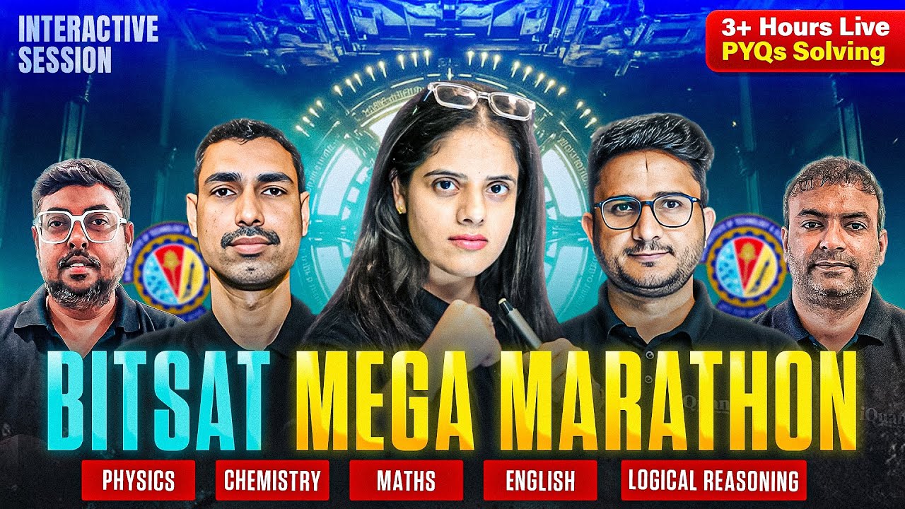 BITSAT PYQ Live Marathon : BITSAT 2025 | Full Syllabus Practice - YouTube
