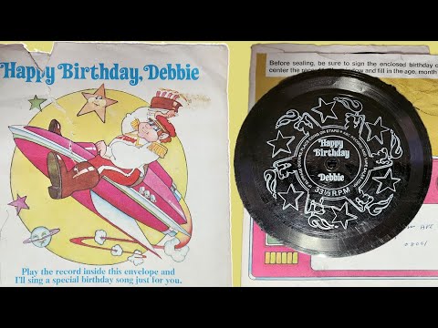 Vintage Vinyl: 1975 Captain Zoom "Happy Birthday Debbie" Flexi-Disc ...