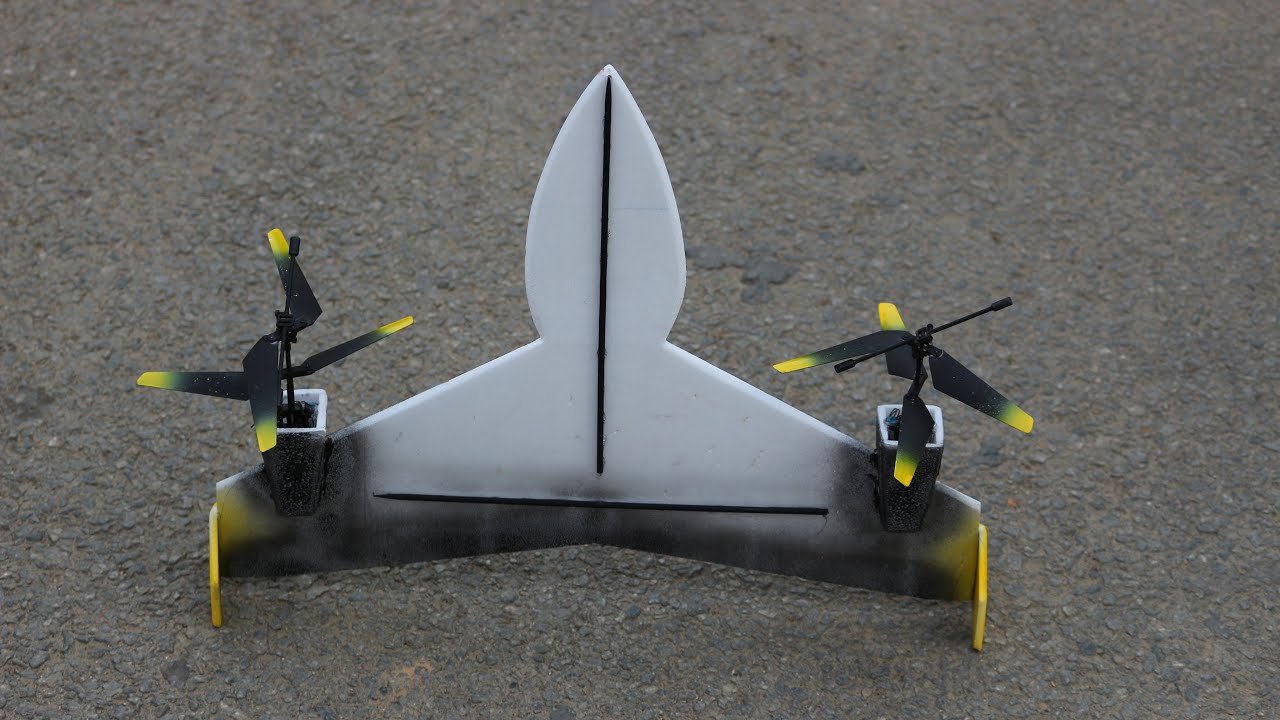 How To Make a Vertical Take-Off Planes Using Helicopter - YouTube