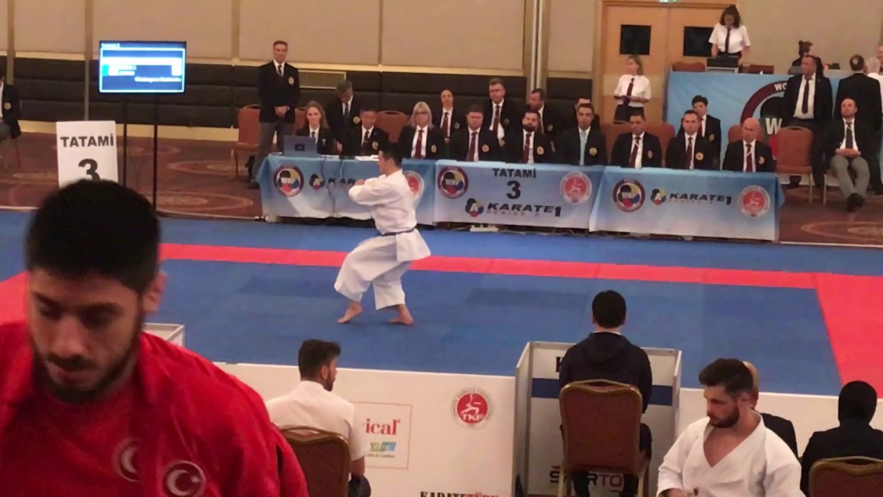 Issei Shimbaba (JPN) Chatanyara Kushanku 2019 WKF Karate 1 Series A ...