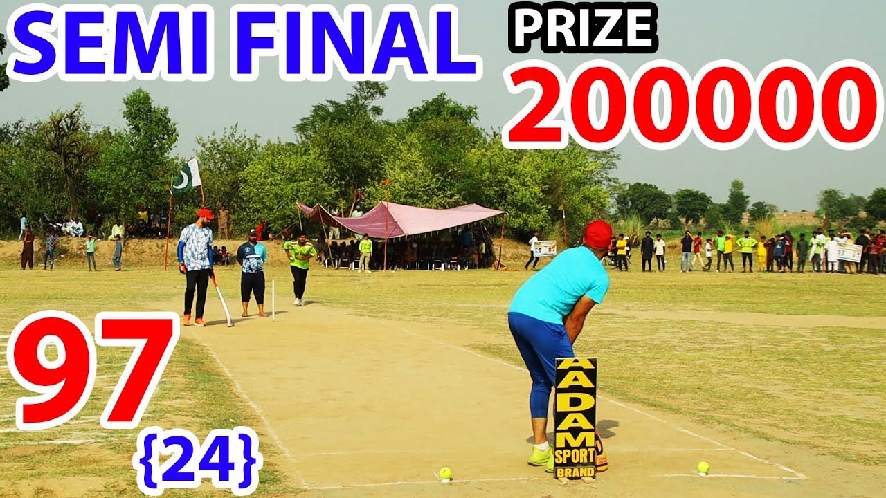 TAMOUR MIRZA VS NASIR PATHAN 97 RUNS NEED 24 BALLS SEMI FINAL PRIZE 2 ...