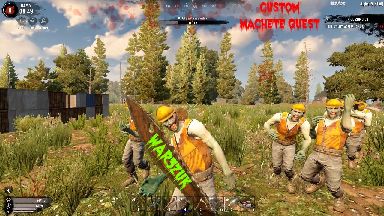 Custom Machete Quest - 7 Days to Die - War3Zuk Season 2 Stable EP:03 ...