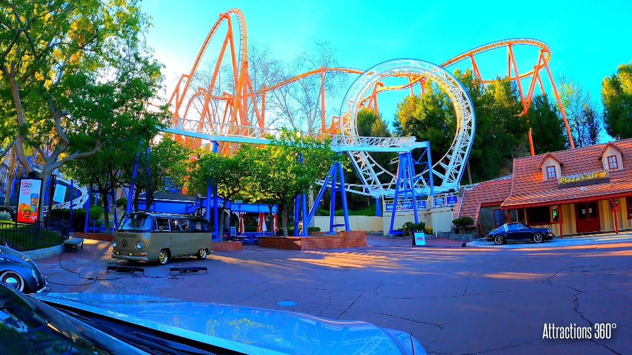 Driving My Car INSIDE a Theme Park | Car Show Inside Six Flags | Auto ...