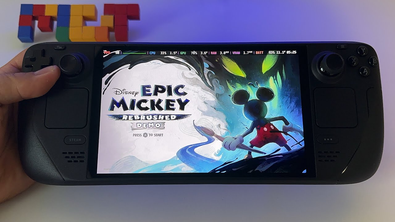 Epic Mickey: Rebrushed | Steam Deck OLED handheld gameplay | Steam OS ...