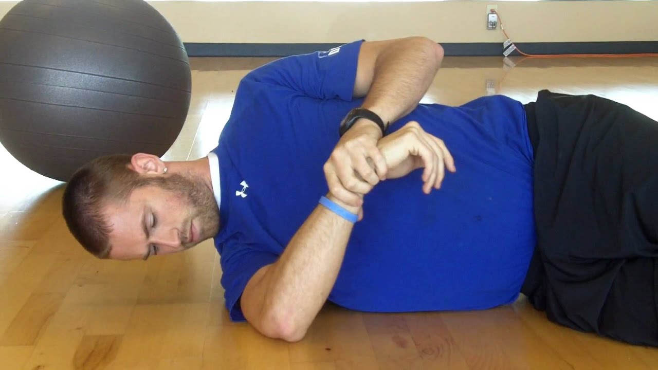 Side Lying Sleeper Stretch.MOV - YouTube