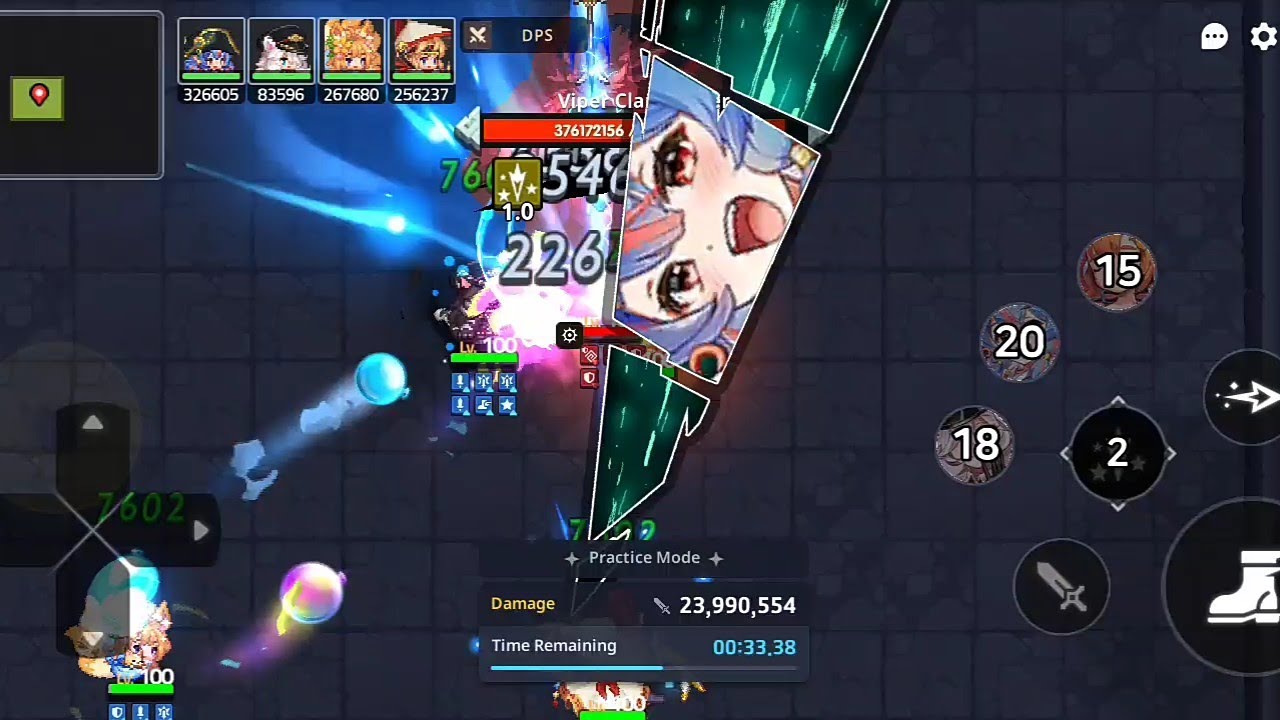 Guardian Tales - Basic Ranged vs Viper Clan Leader Lv100 (Guild Raid) - YouTube