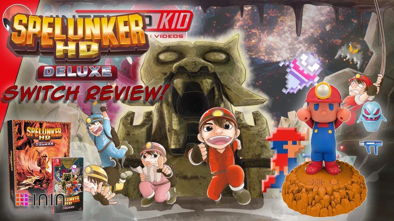 Spelunker HD Deluxe Switch Review! Video Games' Weakest Hero in 8-Bit ...