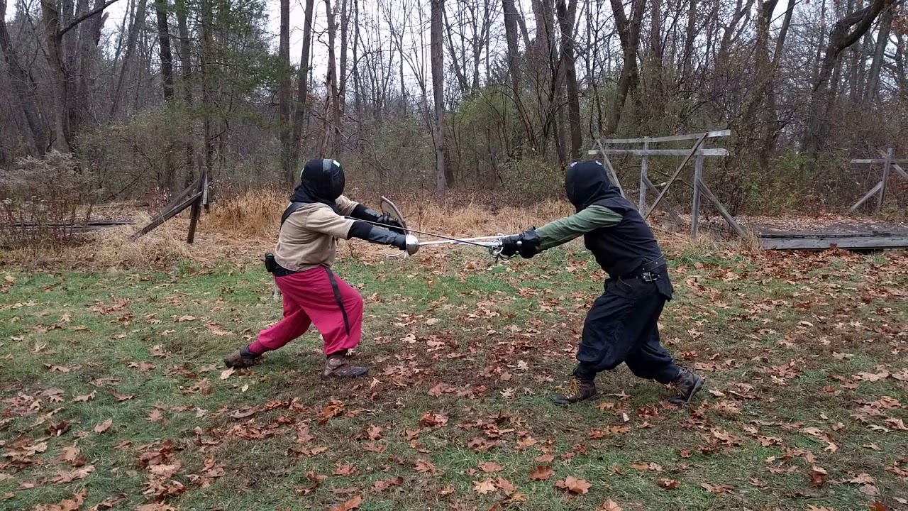 Sword and buckler vs sword and dagger - YouTube
