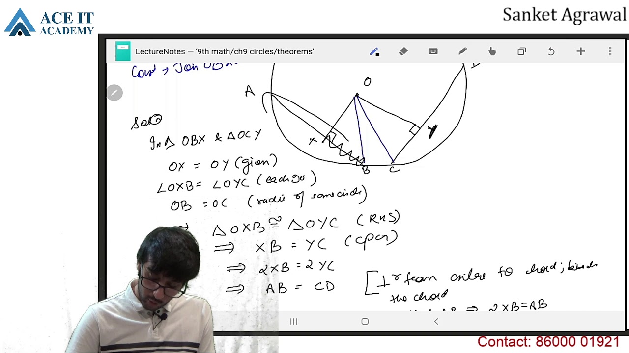 AIA 9th Math Circles Theorems Lect 2 - YouTube