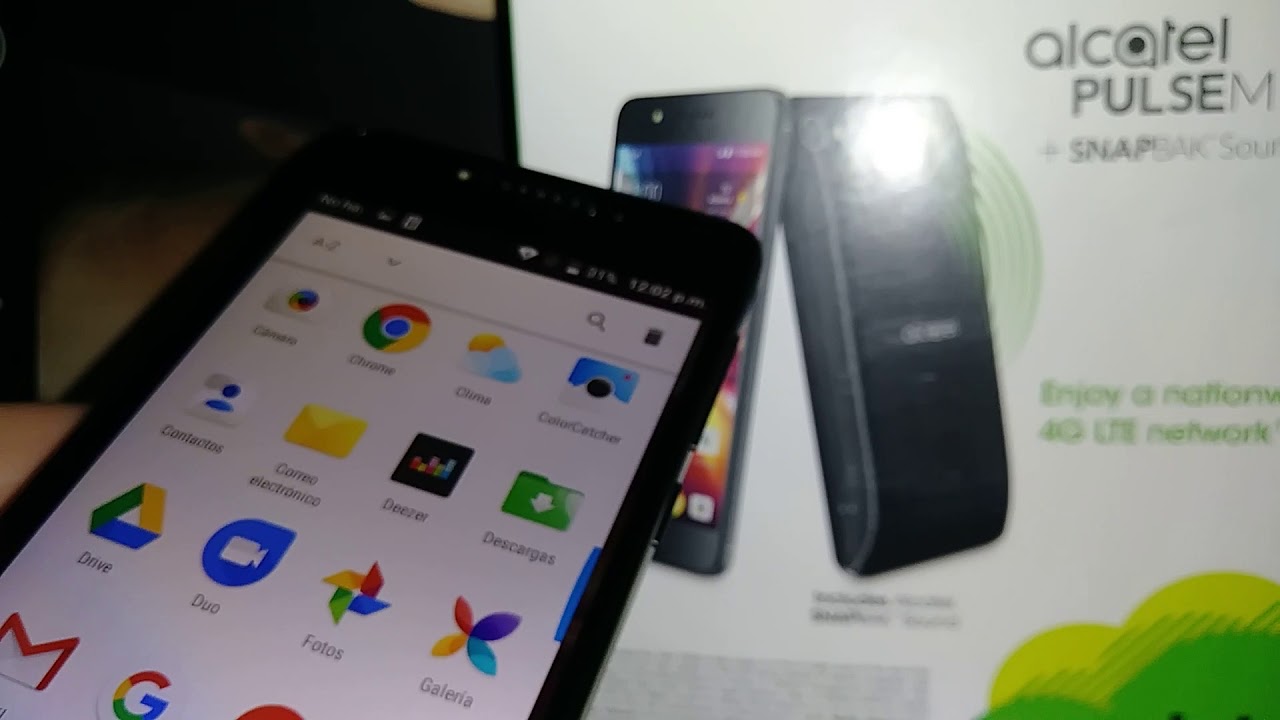 Como hacer captura de pantalla a Alcatel PULSEMIX Modelo 5085C - YouTube