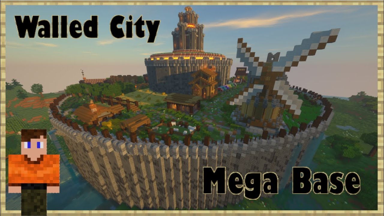 Walled City Minecraft Mega Base Tutorial! - YouTube