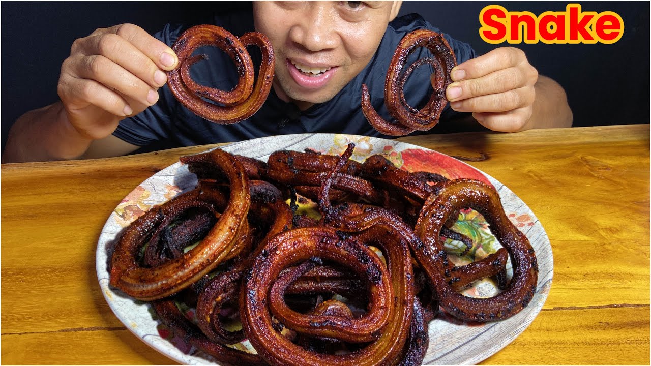 MUKBANG | Snake | Fried Snake cook, mukbang, asmr mukbnag, eating - YouTube