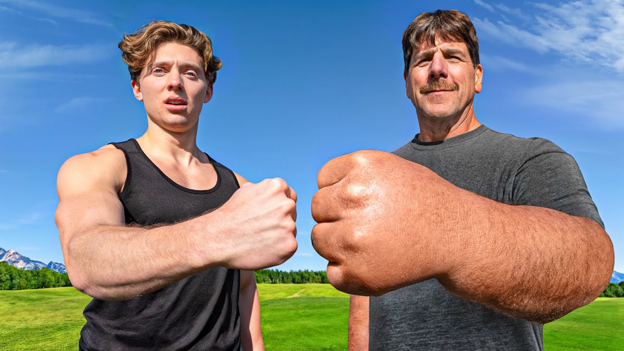 The Man With The Worlds Largest Arms - YouTube