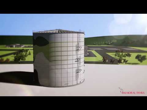 Balmoral cylindrical water storage tanks - YouTube